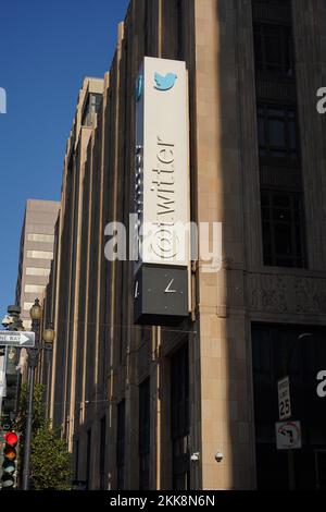 The Twitter headquarters building, Thursday, Nov. 24, 2022, in San ...