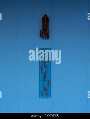 Wood doors photographed in Falmouth, Cornwall. Doors and shutters in ...