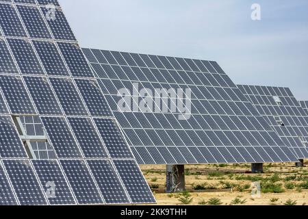 Electric solar panel park, Murcia province, Spain Stock Photo - Alamy