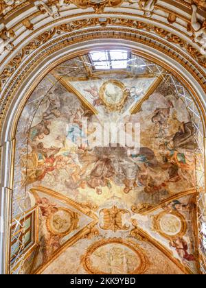 Serra San Quirico (AN), Italy - January 1, 2019: Santa Lucia church ...