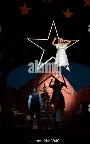Danielle de Niese (Clara), Frederick Ballentine (George Bailey) in IT’S ...