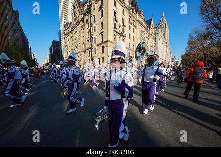 The Benedict College Marching Tiger Band of Distinction performs in the ...
