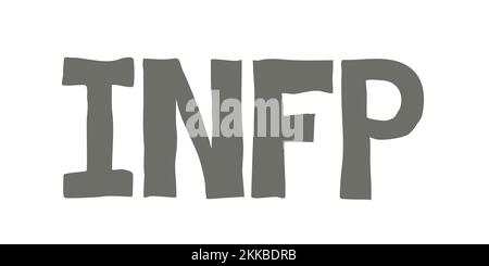 MBTI Myers Briggs type indicator symbol. Concept words MBTI Myers ...