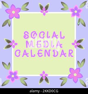 Text showing inspiration Social Media Campaign. Business concept Use of ...