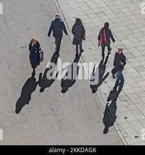 FRANKFURT, GERMANY- March 2: people walk along the Zeil in Midday on ...