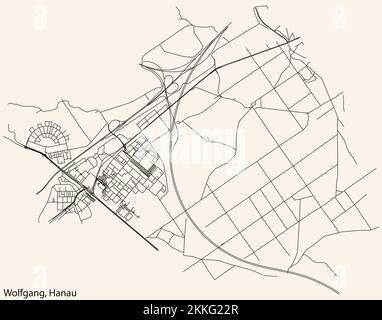 Street roads map of HANAU, GERMANY Stock Vector Image & Art - Alamy