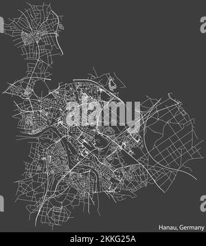 Street roads map of HANAU, GERMANY Stock Vector Image & Art - Alamy