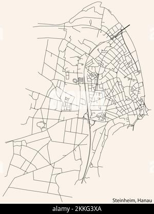 Street roads map of HANAU, GERMANY Stock Vector Image & Art - Alamy