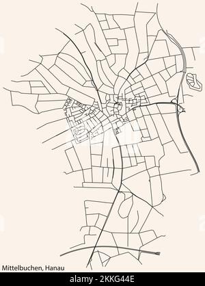 Street roads map of HANAU, GERMANY Stock Vector Image & Art - Alamy