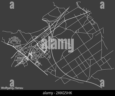 Street roads map of HANAU, GERMANY Stock Vector Image & Art - Alamy