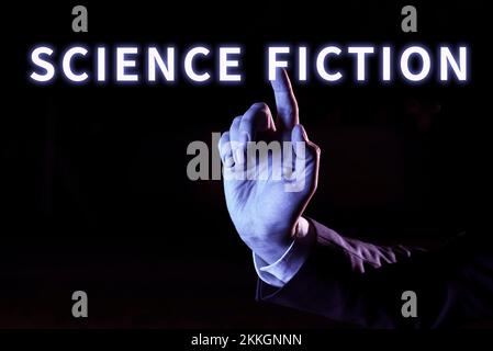 Handwriting text Science Fiction, Business idea Fantasy Entertainment ...