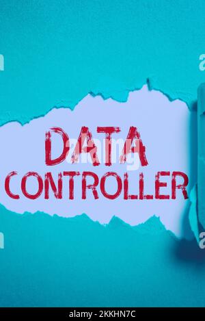 Conceptual display Data Controller. Internet Concept person who ...