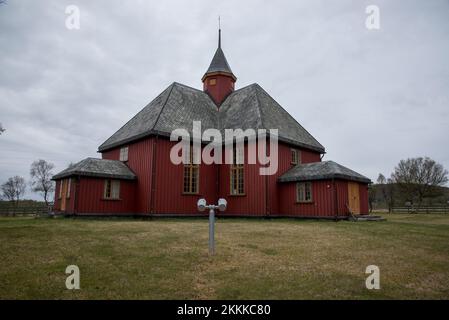 Bø church was constructed in 1824 in cruciform design in Norway's ...