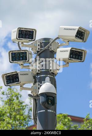 Surveillance cameras, Wiesbaden, Hesse, Germany, Europe Stock Photo - Alamy