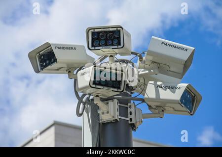 Surveillance cameras, Wiesbaden, Hesse, Germany, Europe Stock Photo - Alamy