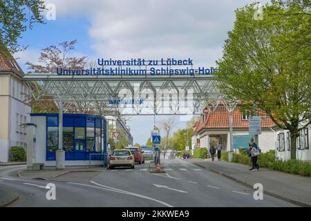 Main entrance, UKSH University Hospital Schleswig-Holstein, Lübeck ...