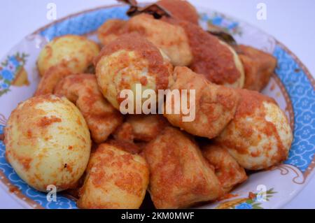 Telor Balado (Egg in Spicy Chili Sauce) delicious food from Indonesia ...