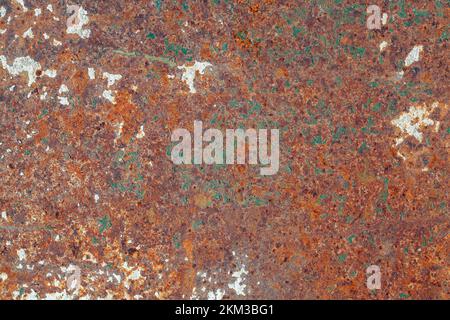metal surfaces covered with rust and paint residues, metal surface ...