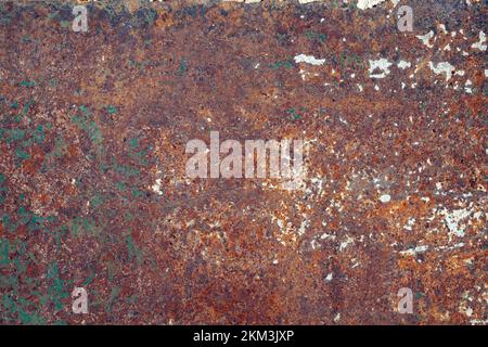 metal surfaces covered with rust and paint residues, metal surface ...