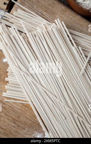 white rice noodles and flour and other ingredients, cooking rice ...