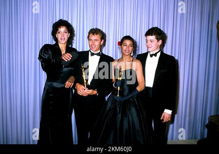 Jennifer Beals, Keith Forsey, Irene Cara And Matthew Broderick At The ...
