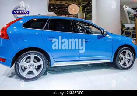 Volvo XC 60 blue car Stock Photo - Alamy