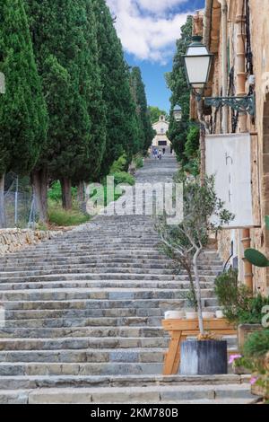 Hiking up the Mediterranean Steps in the Upper Rock Nature Reserve on ...