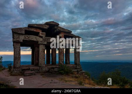 Vosges (Vogesen) Mountains: reconstructed Temple of Vosegus on Mount ...