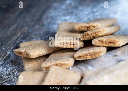 wheat long cookies stuffed with mashed different fruits, cookies with ...