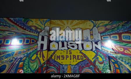 The Houston Is Inspired mural in Houston, Texas Stock Photo - Alamy