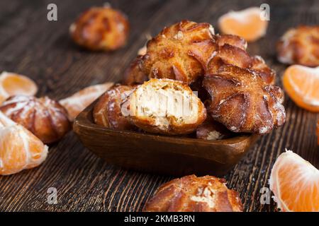 custard cake with butter cream with the taste of condensed milk, small ...