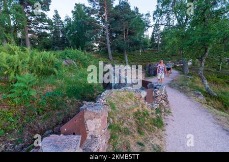 Vosges (Vogesen) Mountains: Collet du Linge (Lingekopf). During World ...