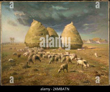 Haystacks, Autumn, Jean-Francois Millet, circa 1874, Metropolitan ...