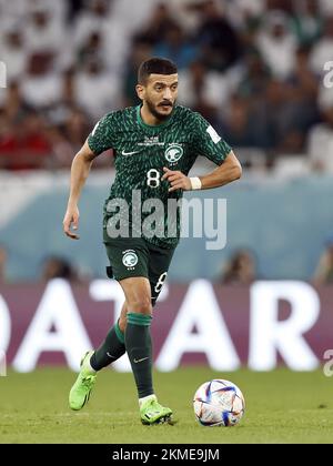 DOHA - Abdulelah Al Malki of Saudi Arabia during the FIFA World Cup ...