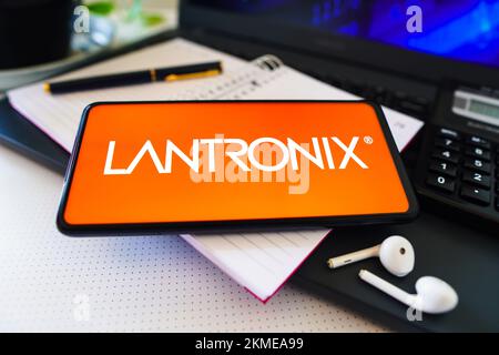 Brazil. 26th Nov, 2022. In this photo illustration, the Lantronix logo ...