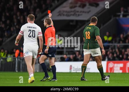 Referee Angus Gardner during the Autumn Nations Series 2025, rugby ...