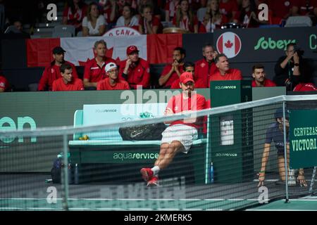 Malaga, Spain. 26th Nov, 2022. Denis Shapovalov of Canada Credit ...
