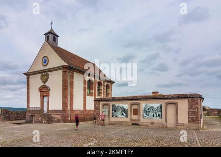 Bitche (Bitsch): Bitche Citadel Castle, chapel in Lorraine (Lothringen ...