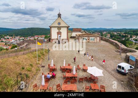 Bitche (Bitsch): Bitche Citadel Castle, chapel in Lorraine (Lothringen ...