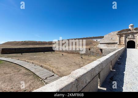 The town's castle fortress , Almeida, District of Guarda, Portugal ...