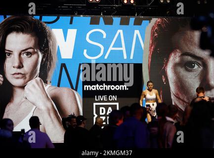 Sandy Ryan before the WBC International Super Light weight bout at the ...