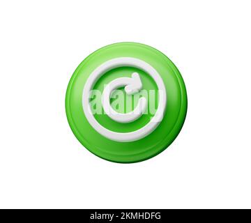 Cursor icon isolated on 3d blue round button abstract illustration ...