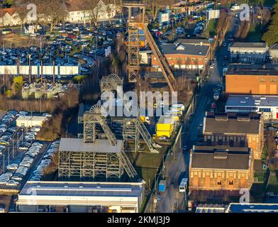 Aerial view, Radbod cultural district, Radbod colliery industrial ...