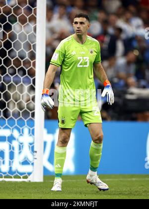 LUSAIL CITY - Argentina goalkeeper Damian Martinez during the FIFA ...