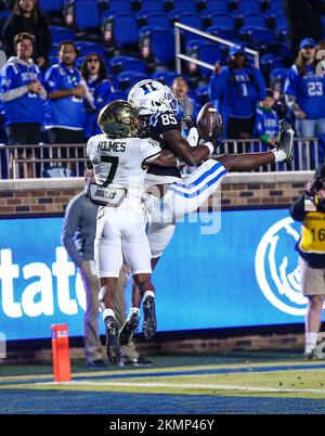 November 26, 2022: Duke University senior Darius Joiner (1) intercepts ...