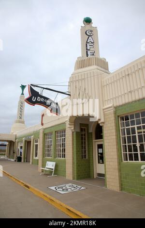 Tower Station and U-Drop Inn Café located along historic U.S. Route 66 ...