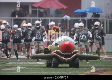 Monroe, LA, USA. 26th Nov, 2022. ULM Head Coach Terry Bowden looks on ...