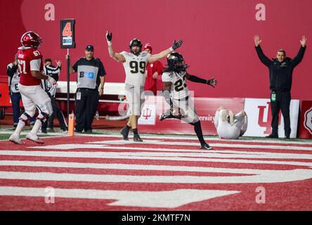 Purdue Boilermakers cornerback Cory Trice (23) scores a touchdown ...