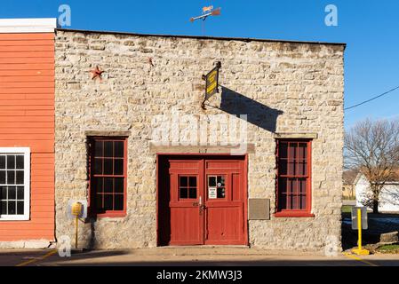 Utica, Illinois - United States - November 15th, 2022: Exterior of the ...