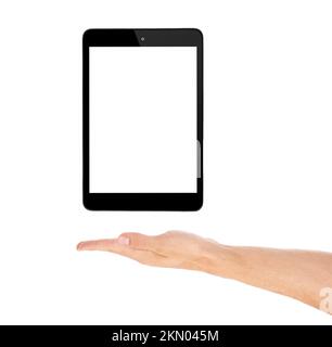 This smartphone is simple and effective. a womans hand holding a ...
